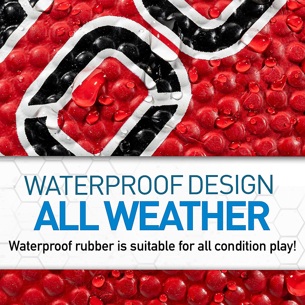 Franklin Sports Grip Rite 100 Rubber Junior Football