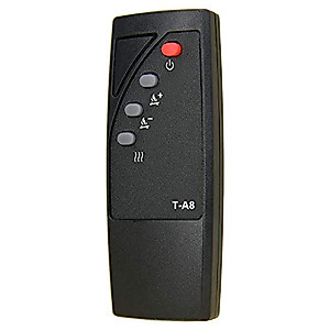 Compatible with Twin Star ChimneyFree ClassicFlame Dura Flame Fireplace Stove Heater Infrared Remote Control DFI-8511-01 DFI-8511-02 DFI-8511-03 DFI-8511-04 DFI-8511-05 DFI-8511-06 DFI-8511-07 (T-A8)