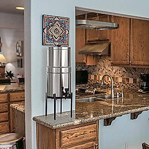 EGMEHOAD Water Filter Stand Adjustable Width 9" Tall 12" Wide, Big Water Filter System Stand, Countertop Water Dispenser Stand, Drink Dispenser Stand for Travel Water Filter System