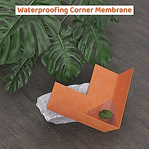 4 Pieces Waterproofing Inside Corner Shower Seamless Membrane Corner Polyethylene Corner Membrane for Bathtub and Steam Room