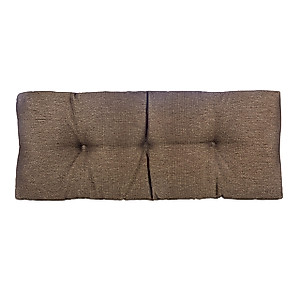 Klear Vu The Gripper Omega Non-Slip Tufted Bench Cushion for Indoor Furniture, Entryway Storage, Bay Window, Corner Nook or Piano Seat, 43 Inches, 06 Gold