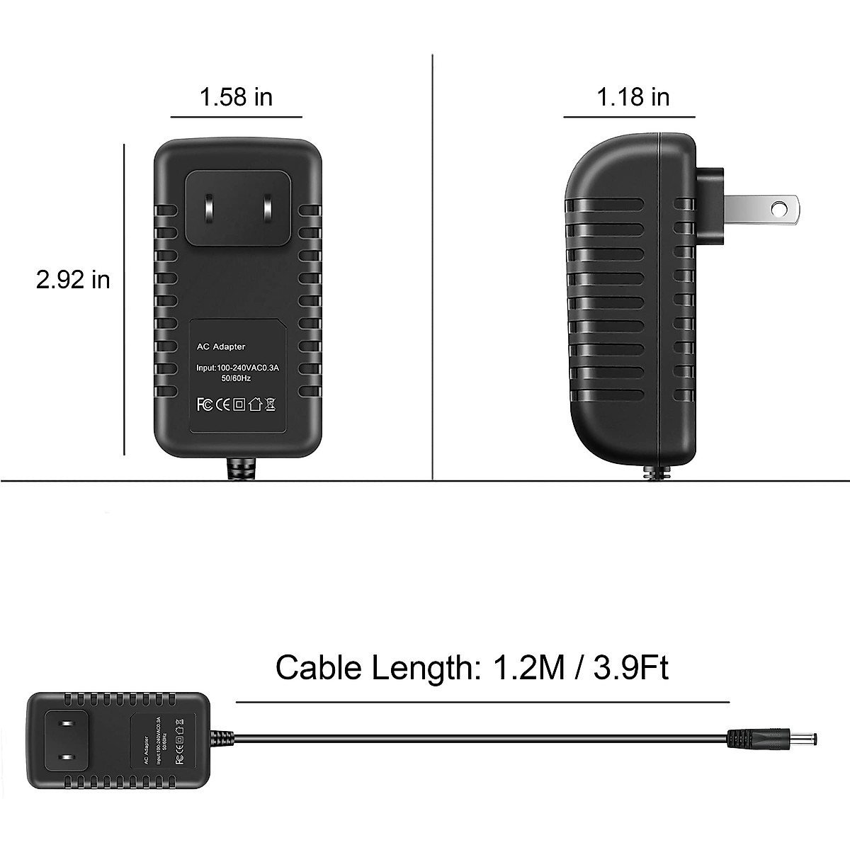 J-ZMQER 12V 2A AC Adapter Power Compatible with Petsafe Wireless Fence IF-100 Pet Containment System