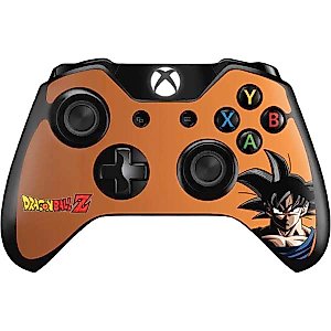 Skinit Decal Gaming Skin Compatible with Xbox One Controller - Officially Licensed Dragon Ball Z Goku Portrait Design