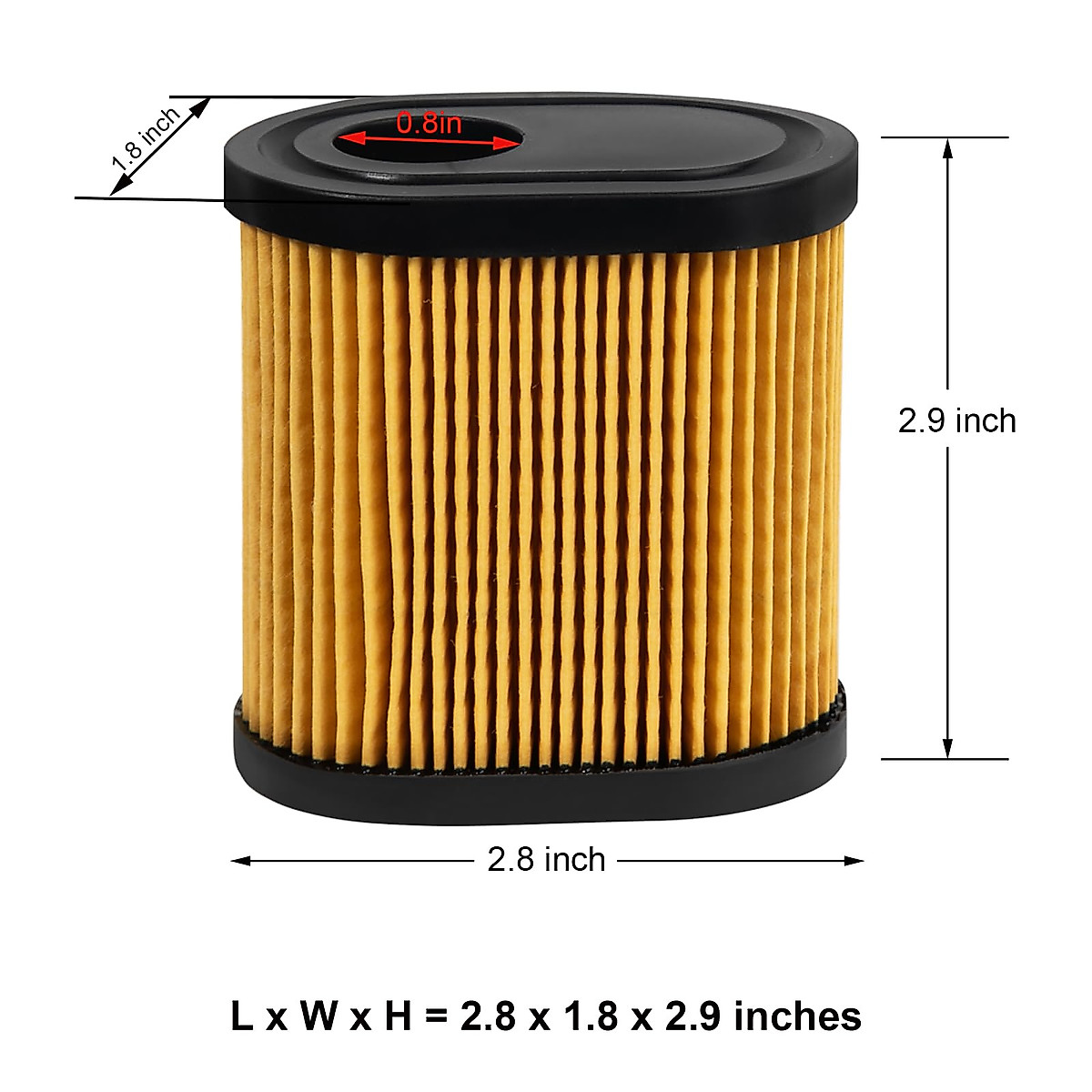 ZLKSKER 36905 Air Filter Replacement for Tecumseh #36905 740083A, Craftsman Toro Recycler 6.5HP 20017 20018, Lawn Mower Air Cleaner (1)