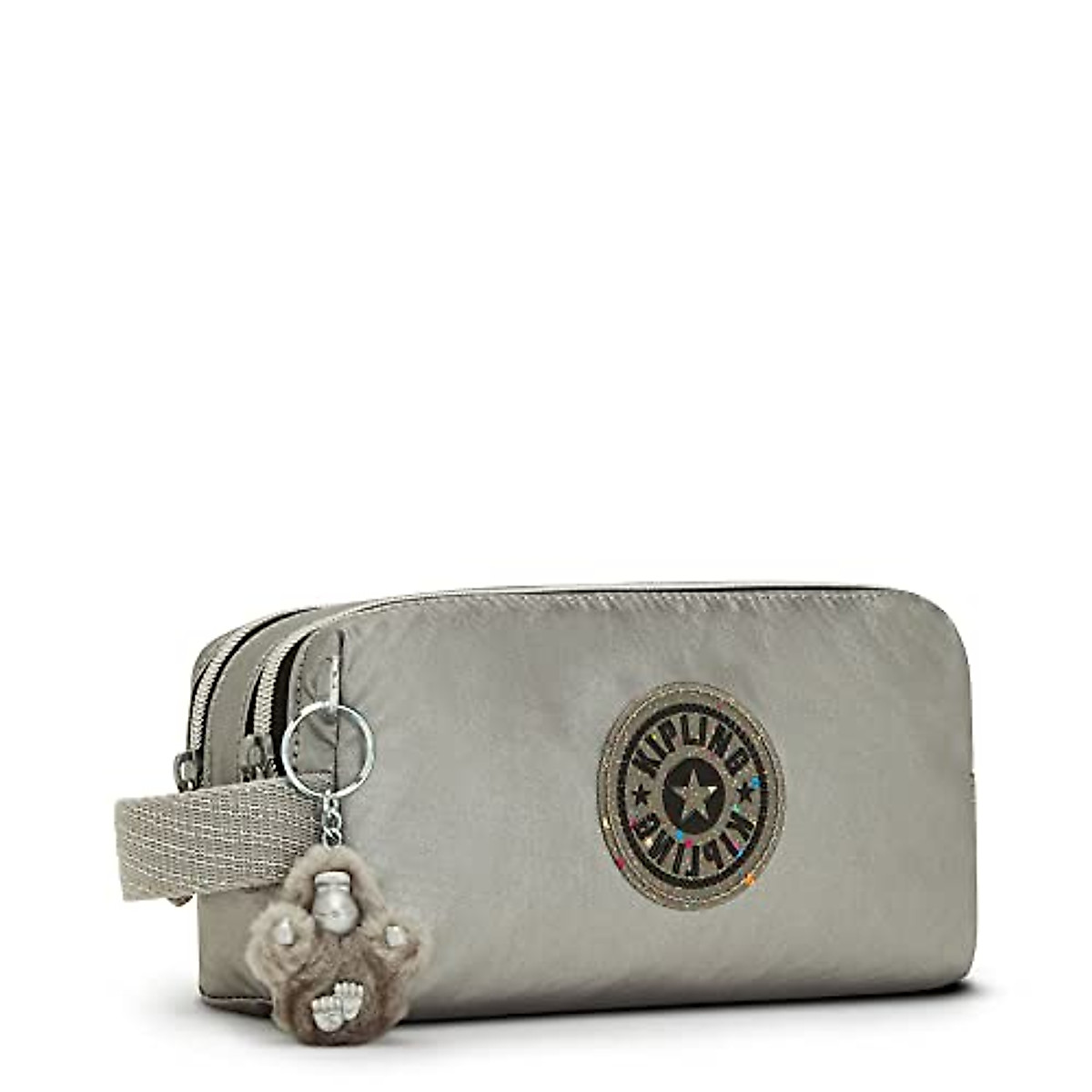 Kipling Garri Pouch Glitter Pop Silver