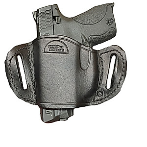 Black Leather Side Holster for Jennings 9mm