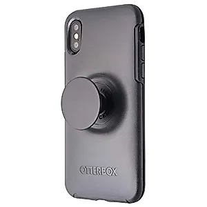 Otter + Pop Symmetry Series Hybrid Case for Apple iPhone Xs and X - Black