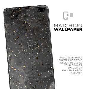 DesignSkinz Karamfila Watercolor & Gold V10 Protective Vinyl Decal Wrap Skin Cover Compatible with The Samsung Galaxy S20 (Screen Trim & Back Glass Skin)