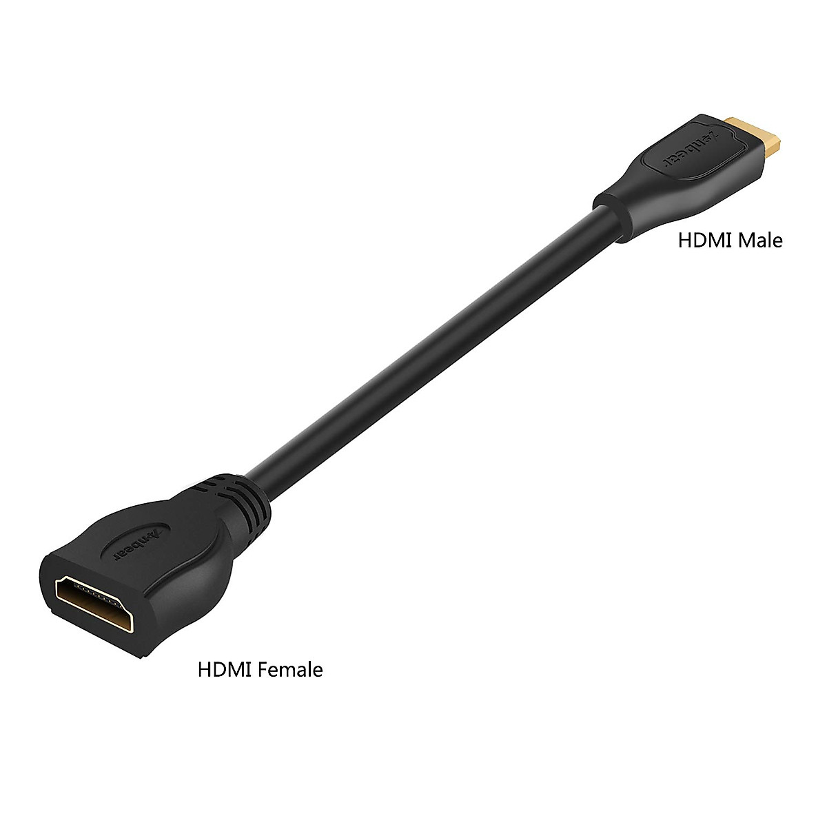 Anbear 4K HDMI Extension Cable 2FT, High Speed HDMI Extender Cable 4K@60HZ(Male to Female) Compatible for Xbox One,PS5,PS4,Roku TV Stick,Blu Ray Player
