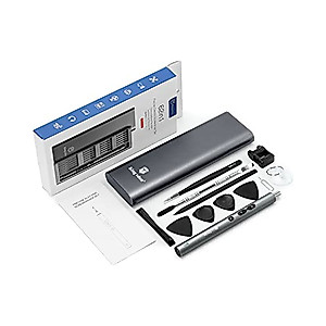 Kingsdun Mini Electric Screwdriver, 62 in 1 Cordless Precision Power Screwdriver with 48 Bits, Rechargeable Electrical Screwdriver Repair Tool Kit with LED Lights Magnetic Mat for Phones PC Laptops