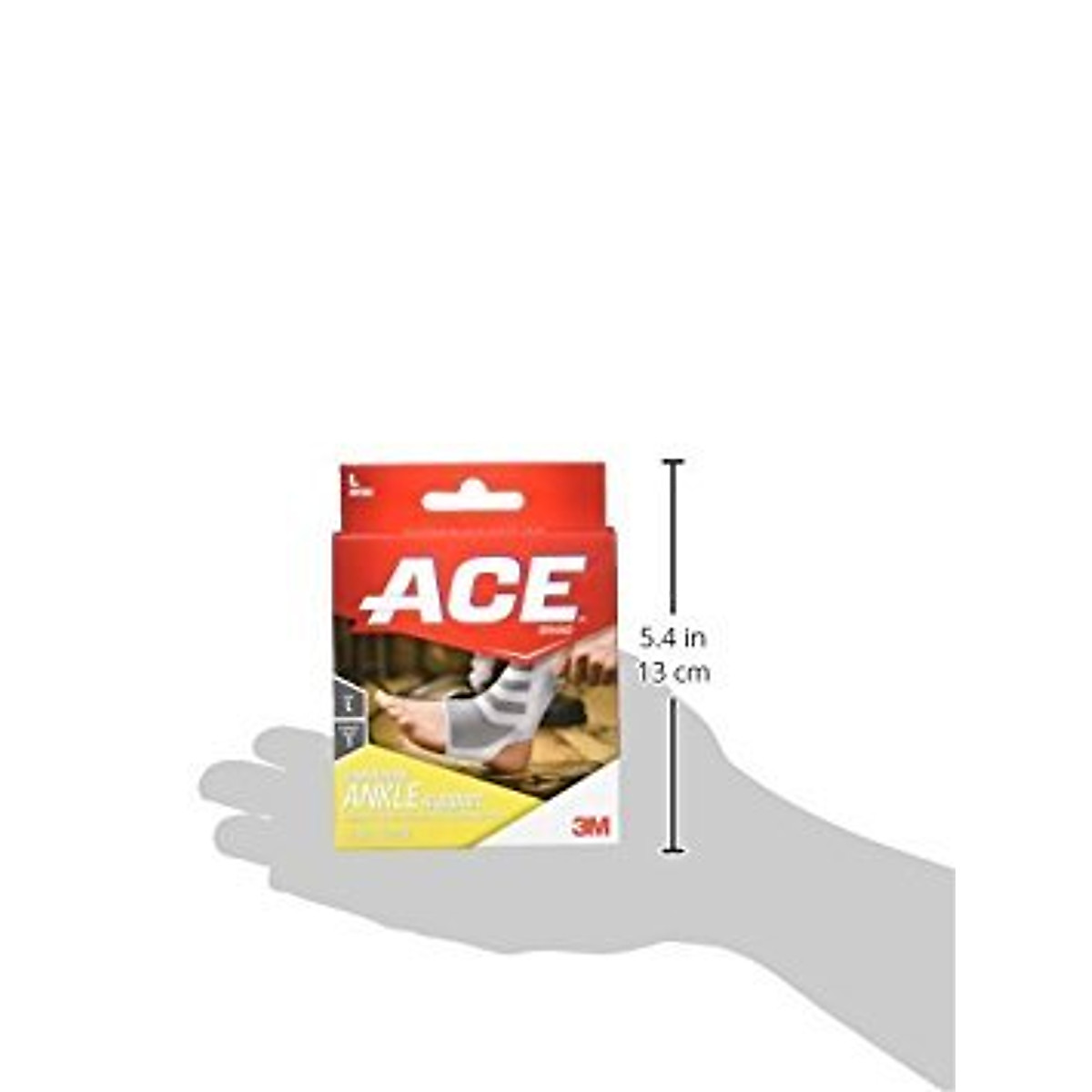 ACE Knitted Ankle Support, Large, 1 Count (207302)