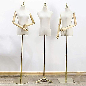 Tailors Dummy Female Mannequin Torso with Adjust Tripod Stand | for Clothing Dress Jewelry Display Tailors Dummy Dressmakers Dummy