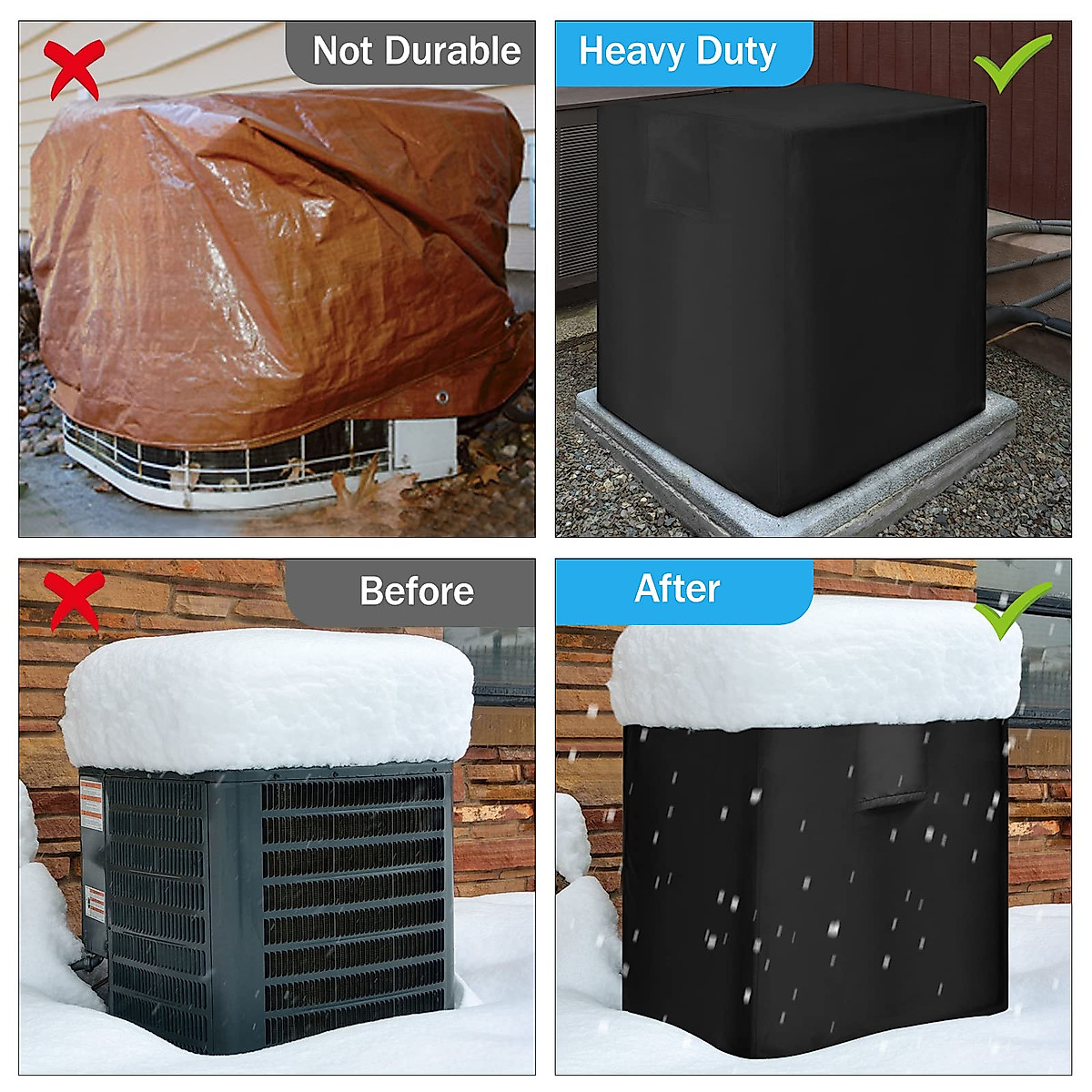 Air Conditioner Covers For Outside Units Ac Cover For Outside Unit Ac Cover Air Conditioner Cover (30x30x32 in)