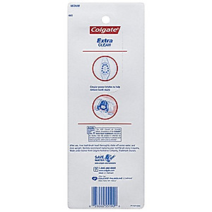 Colgate Extra Clean Full Head Toothbrush, Medium - 4 Count