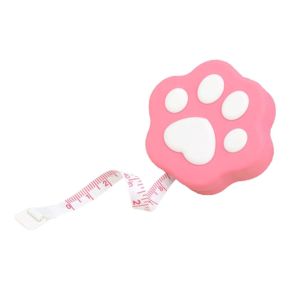 DOITOOL1pc Cartoon Cat Paw Modeling Tape Measure Portable Small Tape Measure Tool Practical Tools