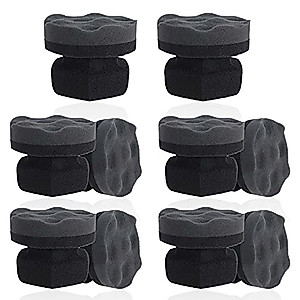 AuInLand Tire Dressing Applicator Tire Shine Applicator Dressing Pad Car Detailing Foam Sponge Tire Cleaner Sponge, 10 Packs