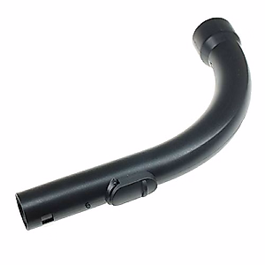 ALL PARTS ETC. Curved Handle Hose Wand, Carpet and Floor Brush Replacement Compatible with Miele Canister Vacuum (Bend End Hose) 5269091