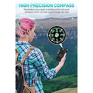 Mregb Solar Power Bank 36800mAh Portable Solar Charger 5V3.1A,QC 3.0 Dual 2 USB,LED Flashlights(Light Black)