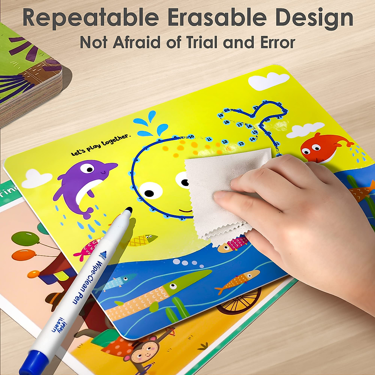 iPlay, iLearn Kids Search N Find Educational Card Game, Montesorri Learning Toys, Preschool Busy Books, Spot the Difference, Fun Dots Activites, Birthday Gifts for Ages 3-5, 4-6, 7-8 Autism Boys Girls