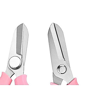 Leetop Gardening Flower Scissors Bonsai Pruning Shears for Home Garden Flower Shop Floral Branch Trimming Pink Scissor
