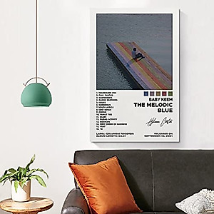 Baby Keem The Melodic Blue Album Cover Poster for Aesthetic Room Decor Merch Art Wall Print Wallpaper for Bedroom for Teen Girls Boys 12x18inch(30x45cm)