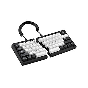 Mistel MD600RGB v3 60% Split Mechanical Keyboard, Two Tone PBT Double Shot Keycaps, Programmable Macro Support, USB to Type-C, Windows and Mac OS, Cherry MX Brown Switch