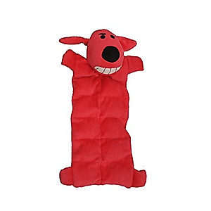 Multipet 12-Inch Squeaker Mat Soft Plush Dog Toy with 13 Squeakers, Colors may vary