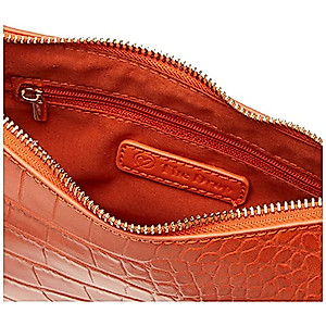 The Drop Women's Melanie Small Shoulder Bag, Fire Orange, One Size
