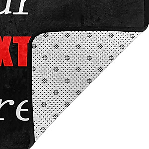 Custom Personalized Rug with Your Own Logo Image Text Photo,Custom Area Carpet Anti Slip Washable Decorative Door Mat for Office Home Bedroom Living Room,36 x 24 in