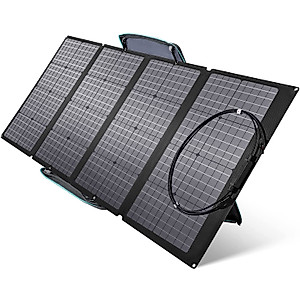 EF ECOFLOW RIVER 288Wh with 160W Solar Panel, Solar Generator 3x600W (X-Boost 1800W) AC Outlets, Portable Power Station for Outdoors Camping RV Hunting Emergency