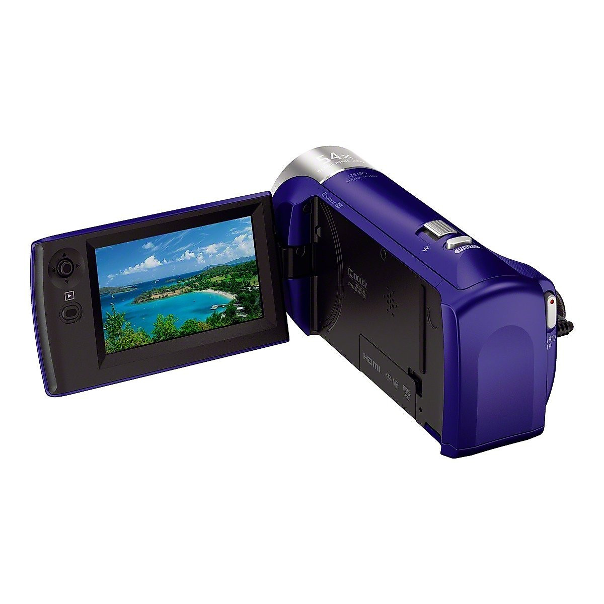 Sony HDRCX240/L Video Camera with 2.7-Inch LCD (Blue) (Renewed)