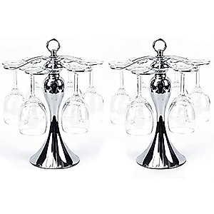 Wine Glass Rack Home Wine Rack Wine Glass Rack Hanging Upside Down Wine Cabinet Wine Rack Goblet Rack Ornaments(2 Pcs）