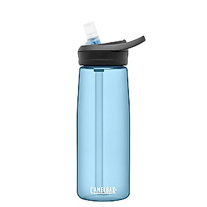 CamelBak eddy+ Water Bottle with Tritan Renew – Straw Top 25oz, True Blue