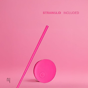 CeylonManel 40oz Stainless Steel Double Wall Vacuum Insulated Sublimation Tumbler with Handle, Straw, Lid Travel Cups in Matte Finish (Pink), Large