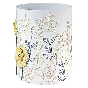 Avanti Linens - Waste Basket, Decorative Trash Can, Chic Home Decor (Marielle Collection)