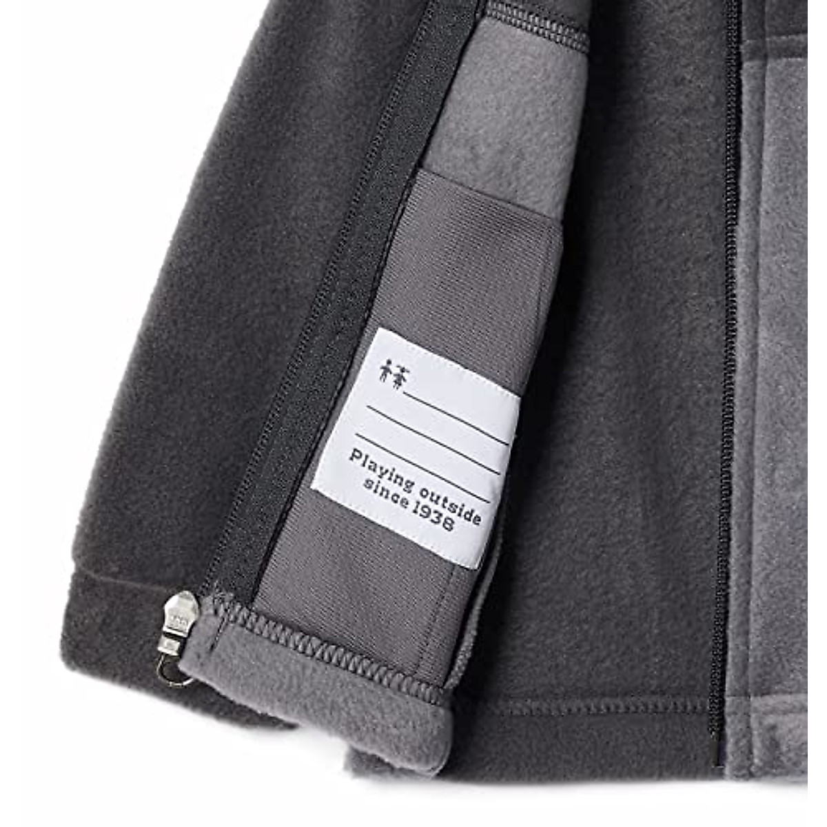 Columbia Kid's Steens Mt II Fleece Jacket, Soft Fleece with Classic Fit Outerwear, City Grey/Shark, 18/24