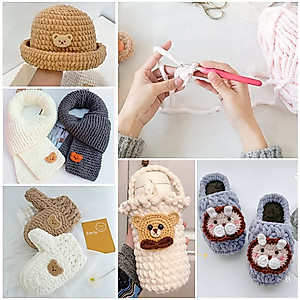 2 Balls Soft Chenille Yarn Velvet Yarn for Crocheting,Fluffy Yarn for Knitting and Crochet DIY Craft,Blanket Yarn for Hat Scarf Blanket Slippers