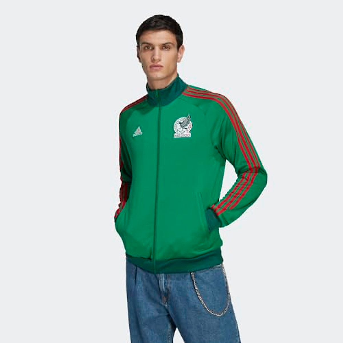 adidas Men's Soccer Mexico DNA Track Top Jacket (Small)