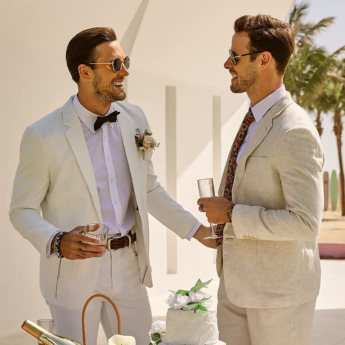 Mens Blazer Jacket Two Button Casual Sport Coat Lightweight Dress Blazer Fashion A-Khaki