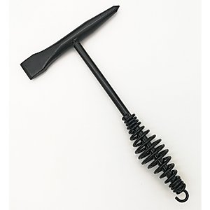 VASTOOLS Welding Chipping Hammer with Coil Spring Handle,10.5",Cone and Vertical Chisel/ 10" Wire Brush(Free), Black