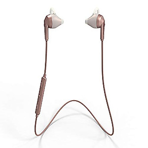 Urbanista Chicago Bluetooth Sports Earphones, High Performance, IPX4 Rated Water Resistant, Call-Handling with Microphone, Sport Carry Pouch, Rose Gold