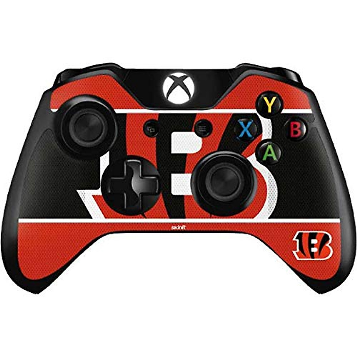 Skinit Decal Gaming Skin Compatible with Xbox One Controller - Officially Licensed NFL Cincinnati Bengals Zone Block Design