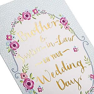 Wedding Congratulations Card for Brother and Sister-in-Law from Hallmark - Large Slim Design