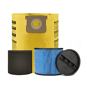 Shop Vac 9593406 Two Stage Industrial Wet Dry Vac, 16 Gallon, 1-1/2 Inch x 12 Foot Hose, 80 CFM, (1-Pack)