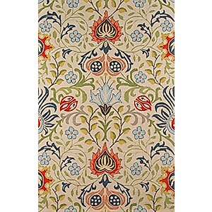 Momeni Rugs Newport Collection, 100% Wool Hand Tufted Loop Cut Contemporary Area Rug, 2' x 3', Multicolor