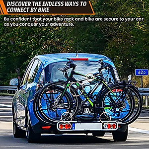 Boncas Adjustable Bike Rack Strap 24" Bicycle Wheel Stabilizer Straps with Innovative Gel Grip Keep The Bicycle Wheel from Spinning - Black 2 Pack