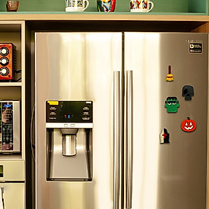 JOYIN 12 Pcs Halloween Wooden Magnet Creativity Arts & Crafts Painting Kit for Kids, Decorate Your Own Painting Gift, Family Activity Project Birthday Gift Favors for Boys Girls