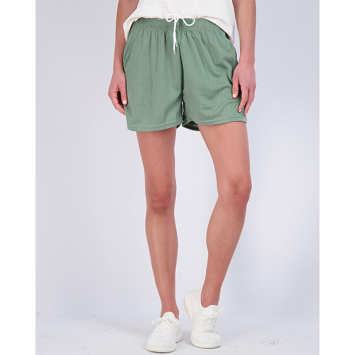 4 Pack: Womens Ladies Mesh Active Athletic Walking Training Quick Dry Fit Sweat Shorts Tennis Women Casual Workout 4" Inseam Summer Lounge Basketball Yoga Jersey Gym Running Comfortable- Set 4, M