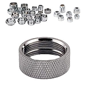 Faucet Adapter, Sink Hose Attachment for Faucet ，Extension Faucet Suitable for Connecting Sink Kitchen Bathroom Garden Faucet (female 55/64"-27T transform female 15/16"-27T)