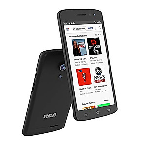 RCA Q2 Android 9.0 Pie, 5.0" HD, 4G LTE, 16GB, 8MP 5MP Dual Camera, Dual Sim, Unlocked Smartphone (Black)
